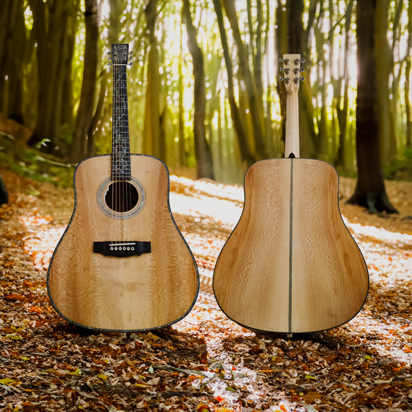 American Sycamore Pro Dreadnought acoustic electric Byron Guitar ...